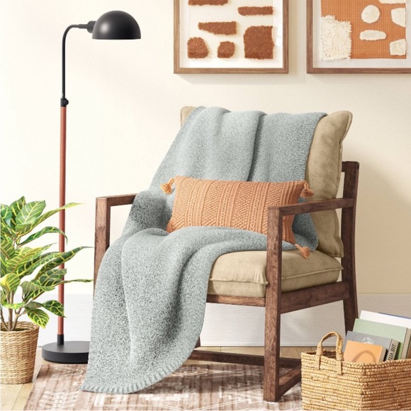 Threshold | Accents | Nwt Cozy Knit Throw Blanket Light Green Threshold ...